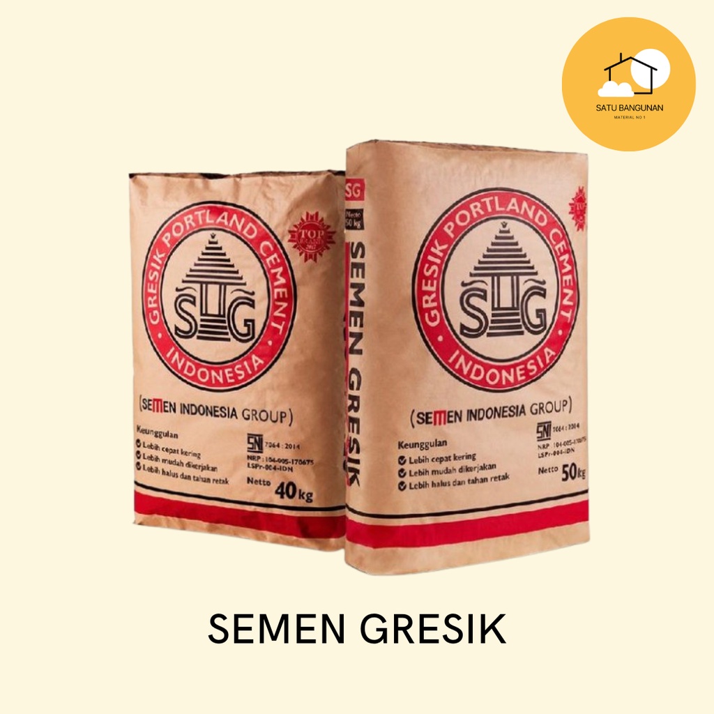 Jual Semen Gresik 50kg (min kirim 80sak) & 40kg (min kirim 100sak) | Shopee Indonesia