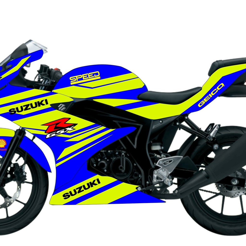 Jual stiker dekal decal sticker suzuki gsx r150 grafis | Shopee Indonesia