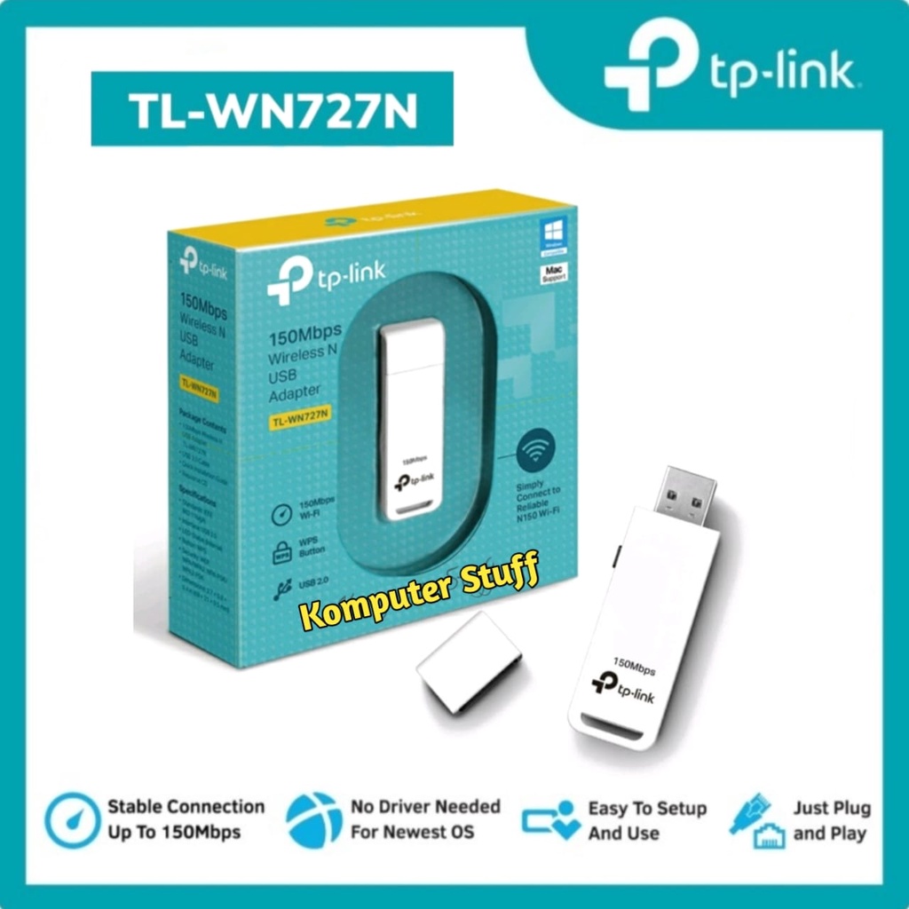 Jual TP-Link TL-WN727N 150Mbps Wireless N USB Adapter Penangkap Sinyal ...