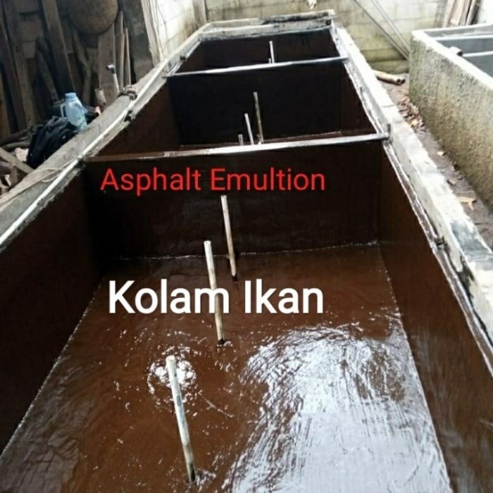 Jual ASPALT EMULSION/ASPAL CAIR/WATERPROOFING/LEM ATAP DAK ASPAL 5KG I ...