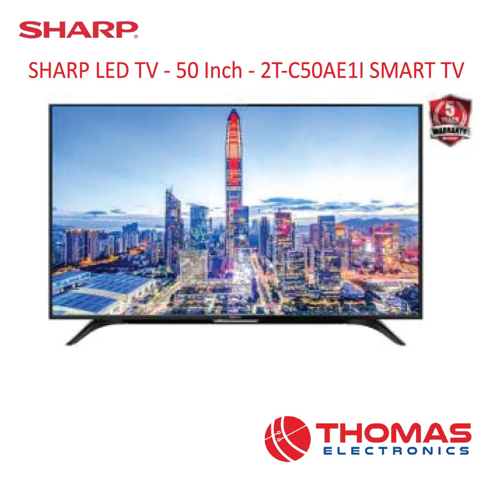 Jual SHARP LED TV 50 Inch 2TC50AE1I SMART TV GARANSI RESMI 5 TAHUN 2T C50AE1I | Shopee Indonesia