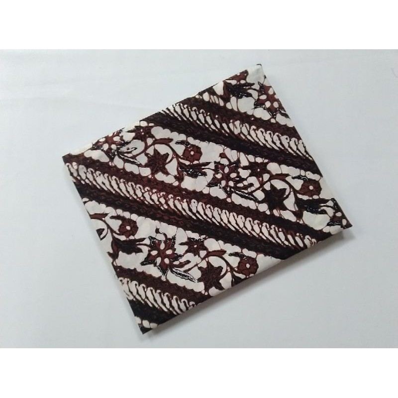Jual Kain batik panjang cap sogan Jogja motif kembang jagung | Shopee ...