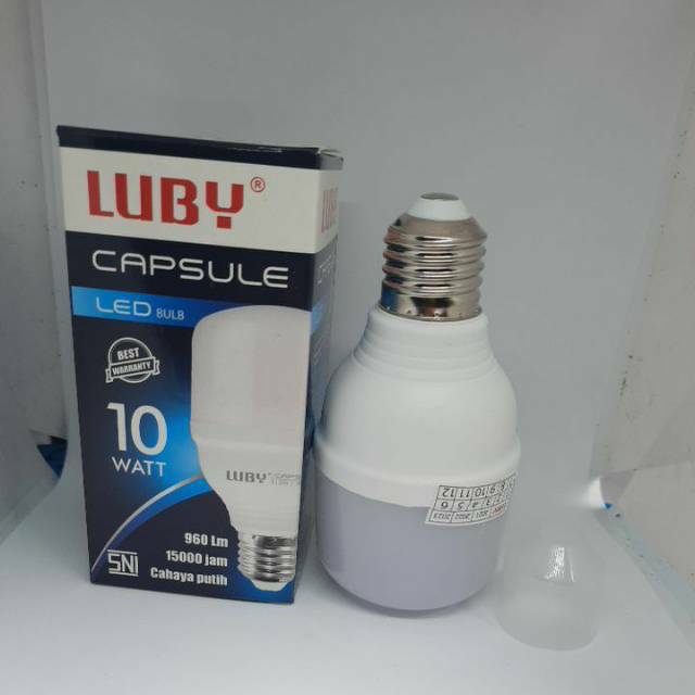 Jual Lampu LED 10 Watt Luby Capsule / Lampu Merk Luby Cahaya Putih 10 Watt | Shopee Indonesia