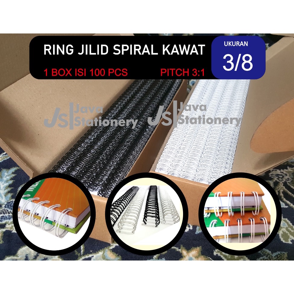 Jual Ring Kawat 3/8" Kawat Spiral Nomor 6 pitch 3 : 1 Spiral Kawat A4 ...