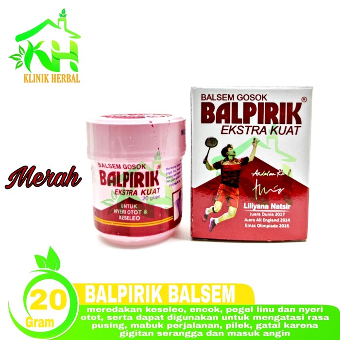 Jual Sambalsam- Balsem Balpirik Ekstra Kuat 20Gram - Merah -Tulang-Otot ...