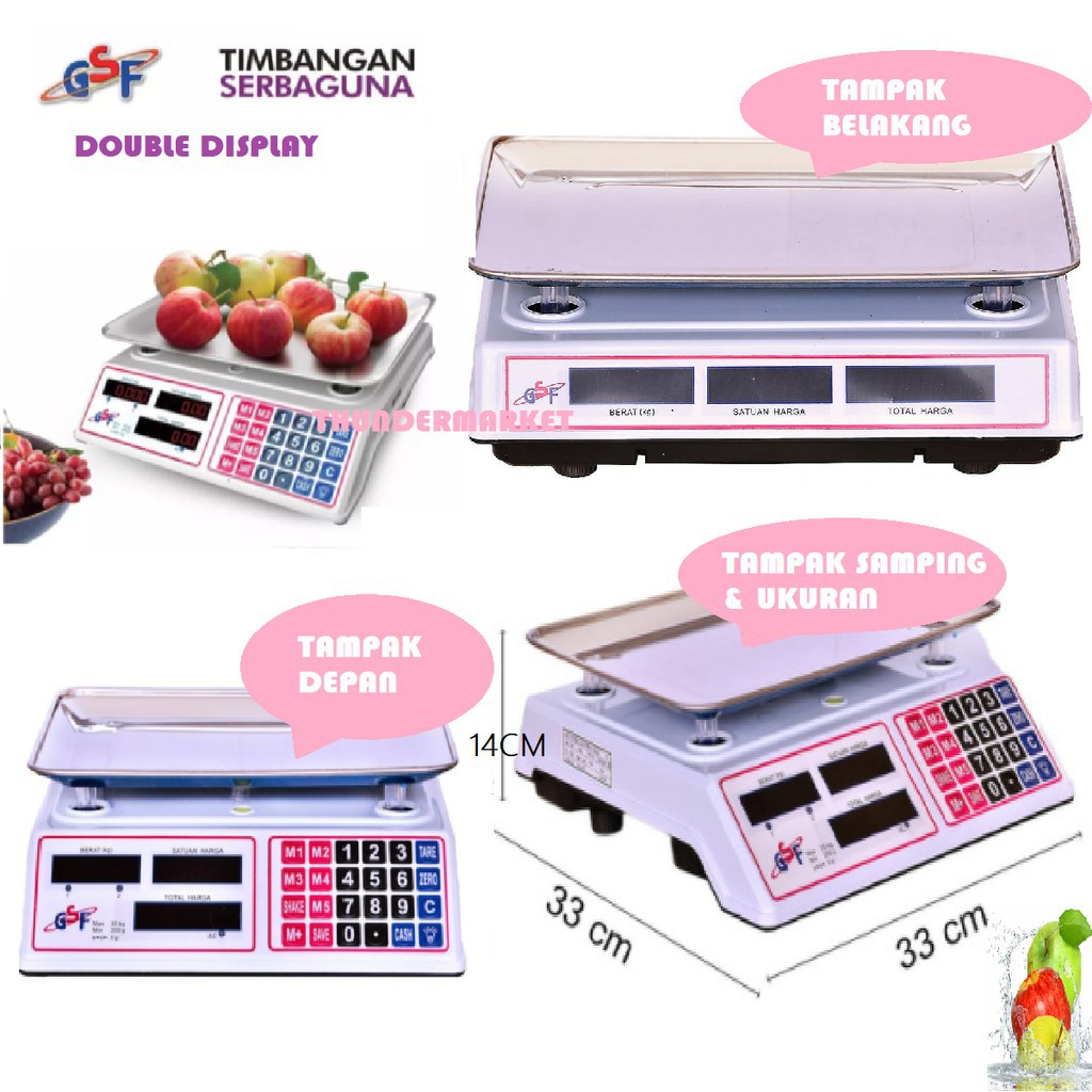 Jual TIMBANGAN DIGITAL ORI - TIMBANGAN BUAH DIGITAL 30KG - PRICING ...