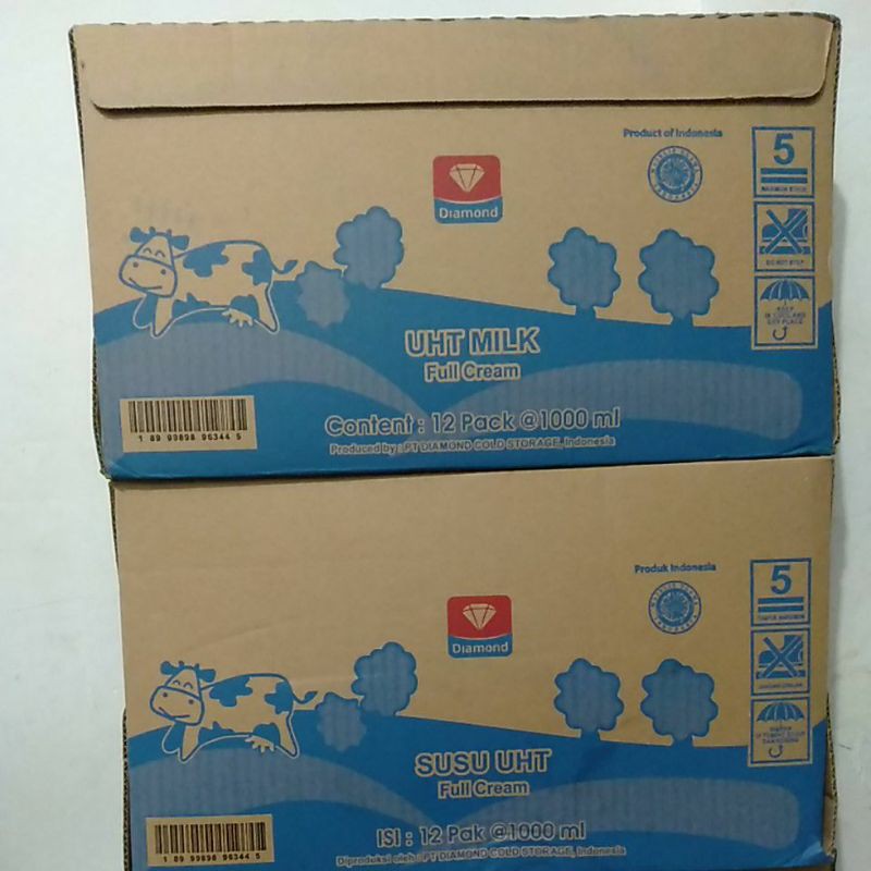Jual UHT Milk full cream 1 karton/(12x1000ml) | Shopee Indonesia