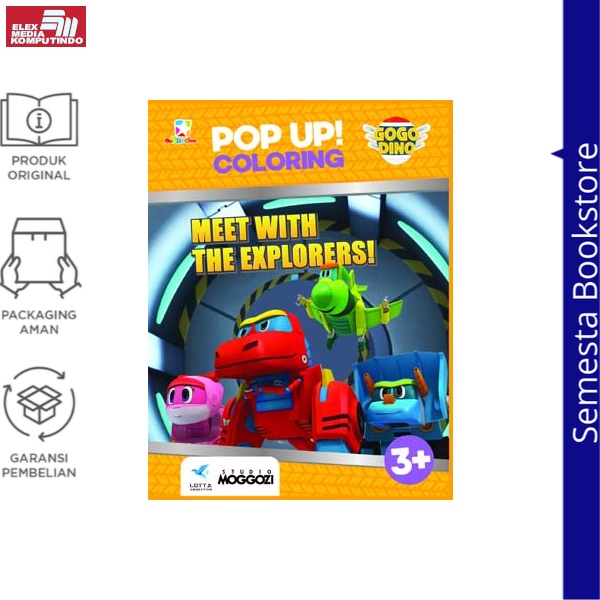 Jual Opredo Pop Up Coloring GoGo Dino - Meet with the Explorers ...