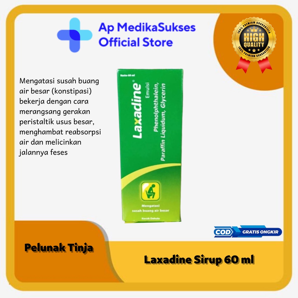 Jual Laxadine 60 ml - Mengatasi Sembelit dan Pelunak Tinja | Shopee ...