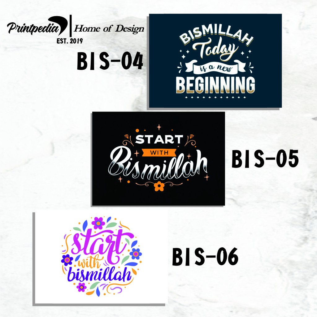 Jual POSTER ISLAMI BISMILLAH HIASAN DINDING | Shopee Indonesia