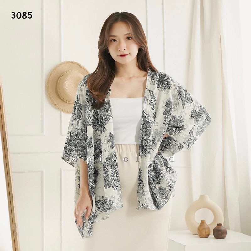 Jual Summer outer / cardigan wanita bunga / outer pantai / flowy cardi ...