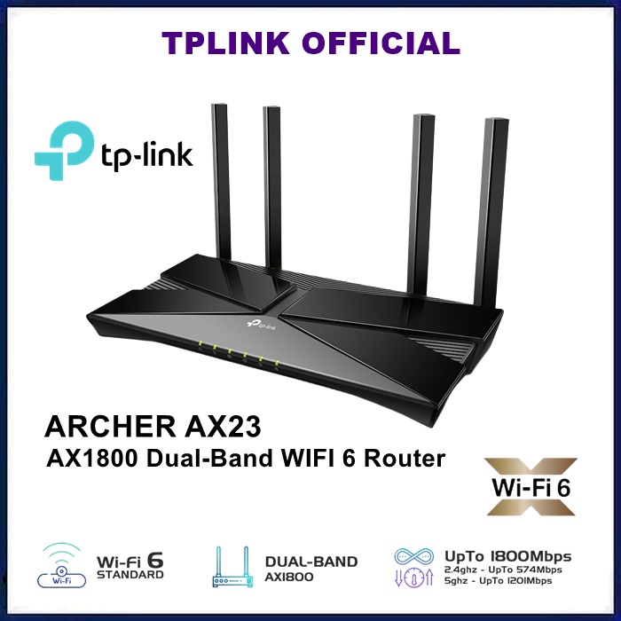 Jual TP-LINK Archer AX23 AX1800 Dual-Band Wi-Fi 6 Router Tplink AX 23 ...