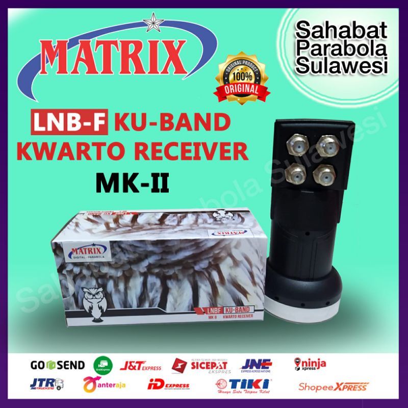 Jual LNBF KU-BAND KWARTO 4 OUTPUT MATRIX MKII | Shopee Indonesia