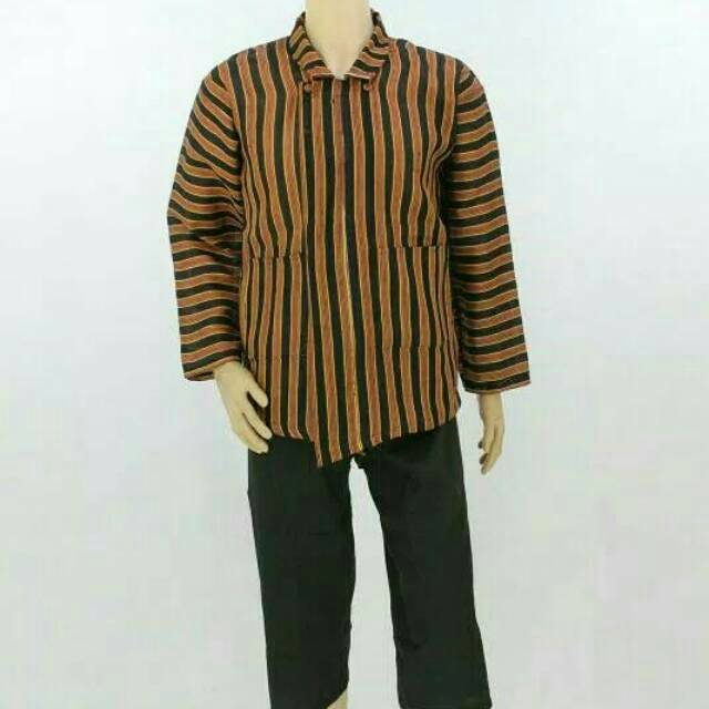 Jual BAJU ADAT JAWA SURJAN LURIK SETELAN BAJU dan CELANA panjang | Shopee Indonesia