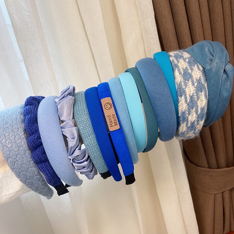 Jual BANDO VARIASI BIRU 01 BANDANA BLUE COLLECTION HEADBAND HAIR BAND ...