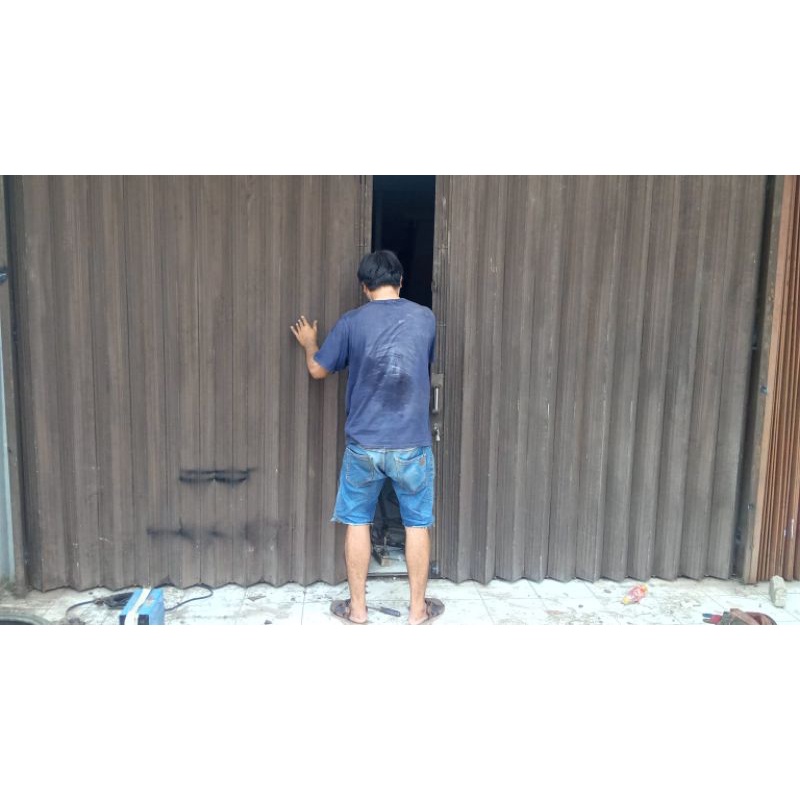 Jual jasa perbaikan dan pasang baru pintu folding gate | Shopee Indonesia