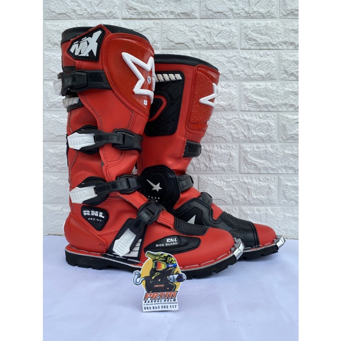 Jual Sepatu Adventure Trail Motocross Merk RNL 4 Gesper/MX | Shopee ...