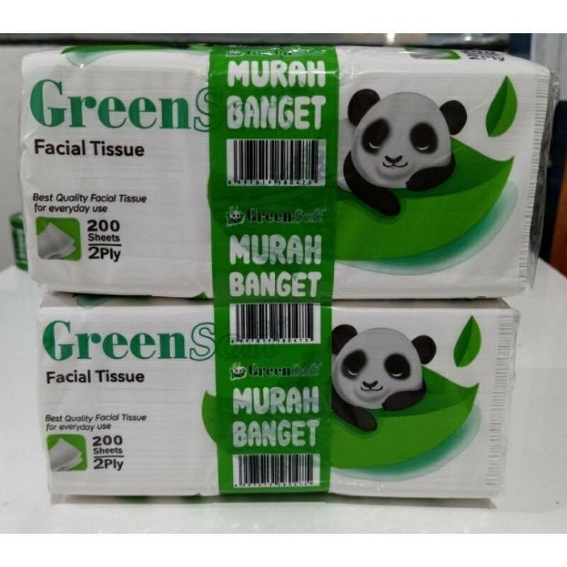 Jual GREEN SOFT 200S FACIAL TISSUE ( 1 banded isi 2 pcs ) | Shopee ...