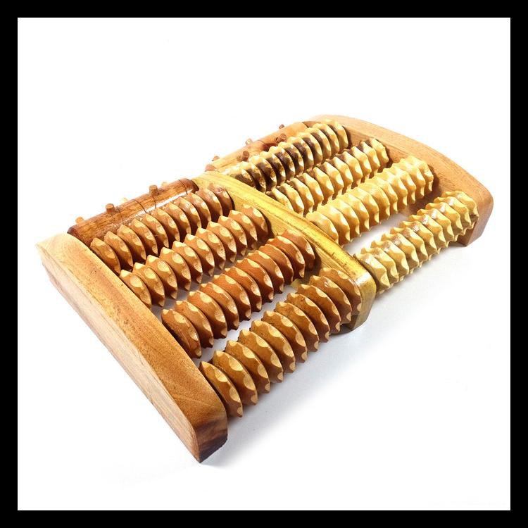 Jual ALAT PIJAT REFLEKSI KAKI TRADISIONAL KAYU 10 ROLL TERJAMIN ...