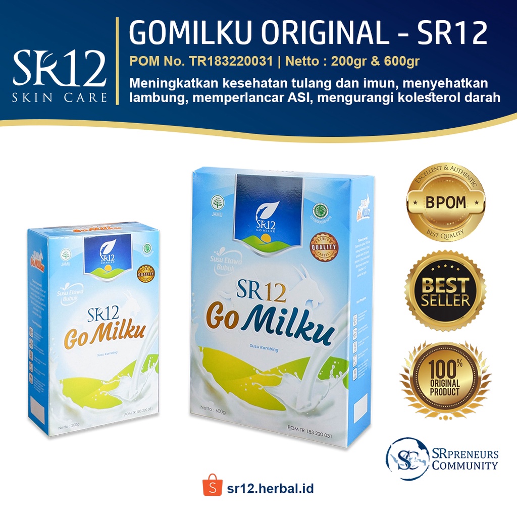 Jual SR12 GO MILKU SUSU ETAWA TERBAIK / GOMILKU SUSU KAMBING KUALITAS ...