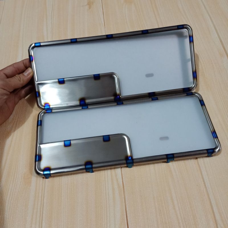 Jual Bingkai plat motor titanium Thailand asli Bakaran semua plat motor ...