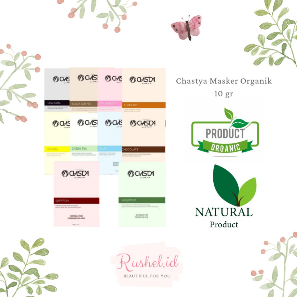 Jual Chastya Masker Bubuk Organik 10 gr (ECER) | Shopee Indonesia