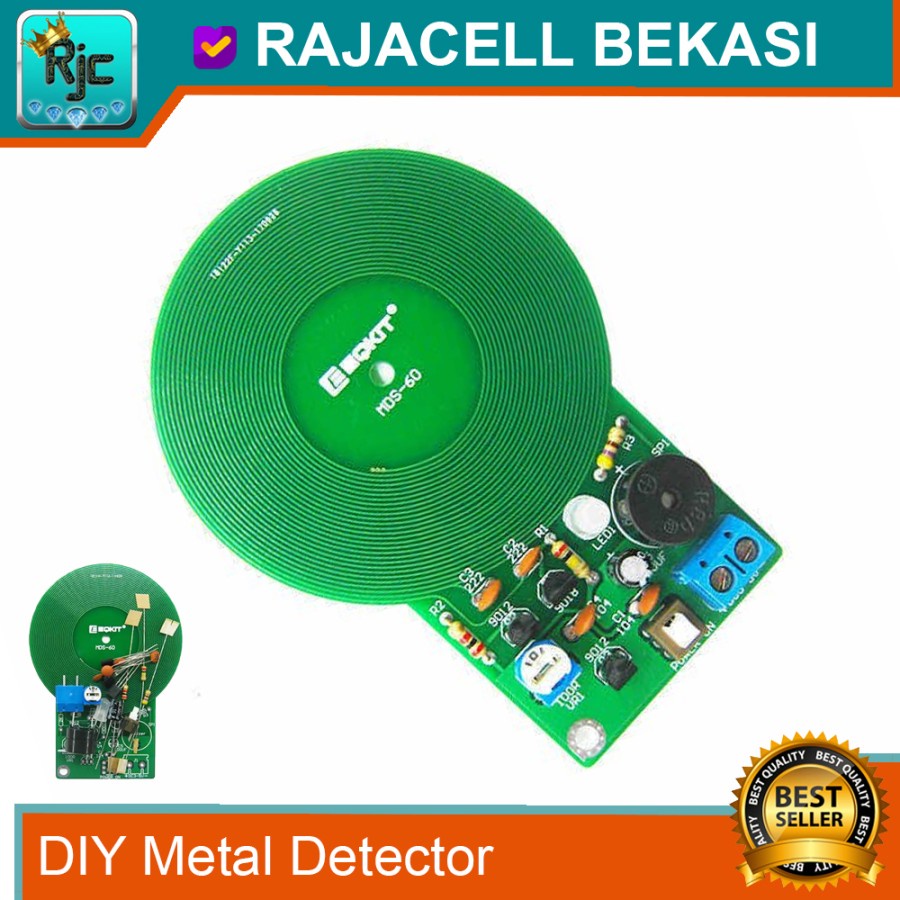 Jual DIY KIT Metal Detector Detektor Logam Sensor Deteksi Besi Induksi ...