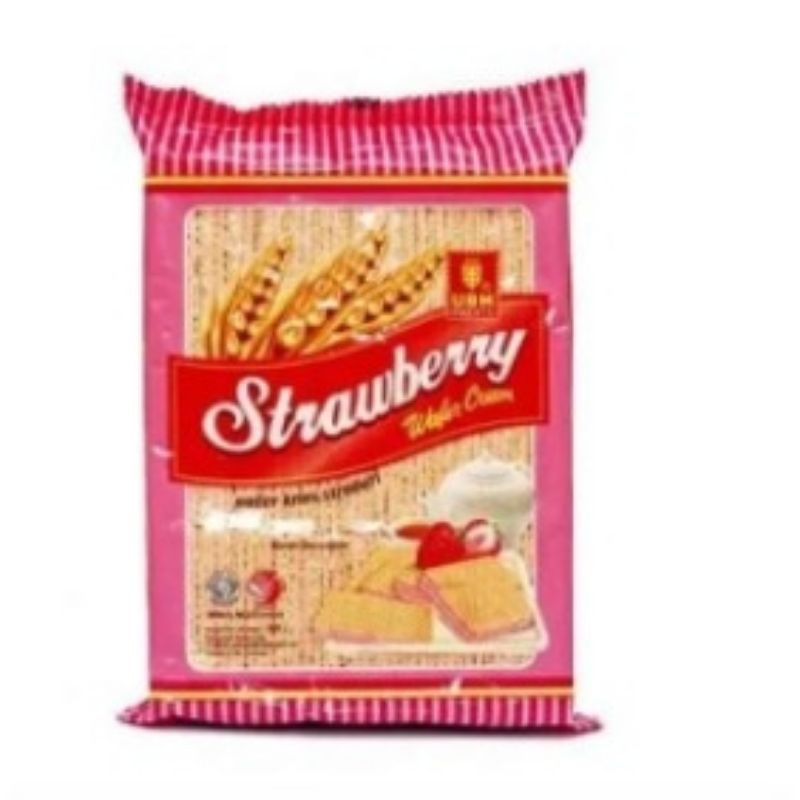 Jual UBM WAFER 230 GR VANILLA COKLAT PANDAN STRAWBERRY / SNACK WAFER ...
