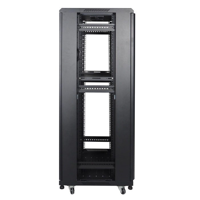 Jual INDORACK CLOSE RACK 27U DEPTH 600MM GLASS DOOR - IR6027G RACK ...