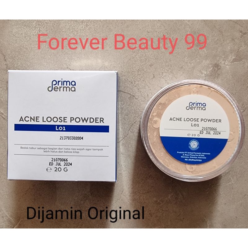 Jual Primaderma Acne Loose Powder L01 - Bedak Tabur wajah berjerawat ...