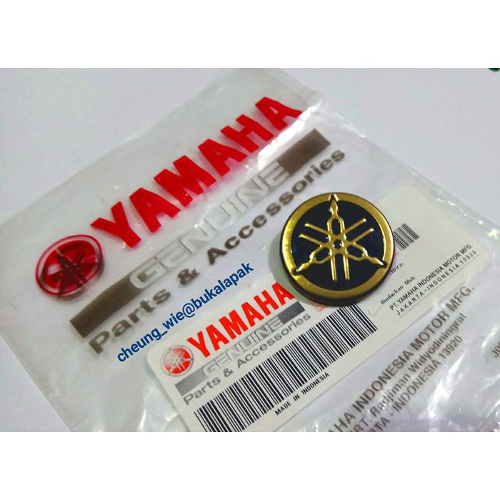 Jual Emblem tameng yamaha mio/soul gt/jupiter z/mx/xeon kecil gold ori ...