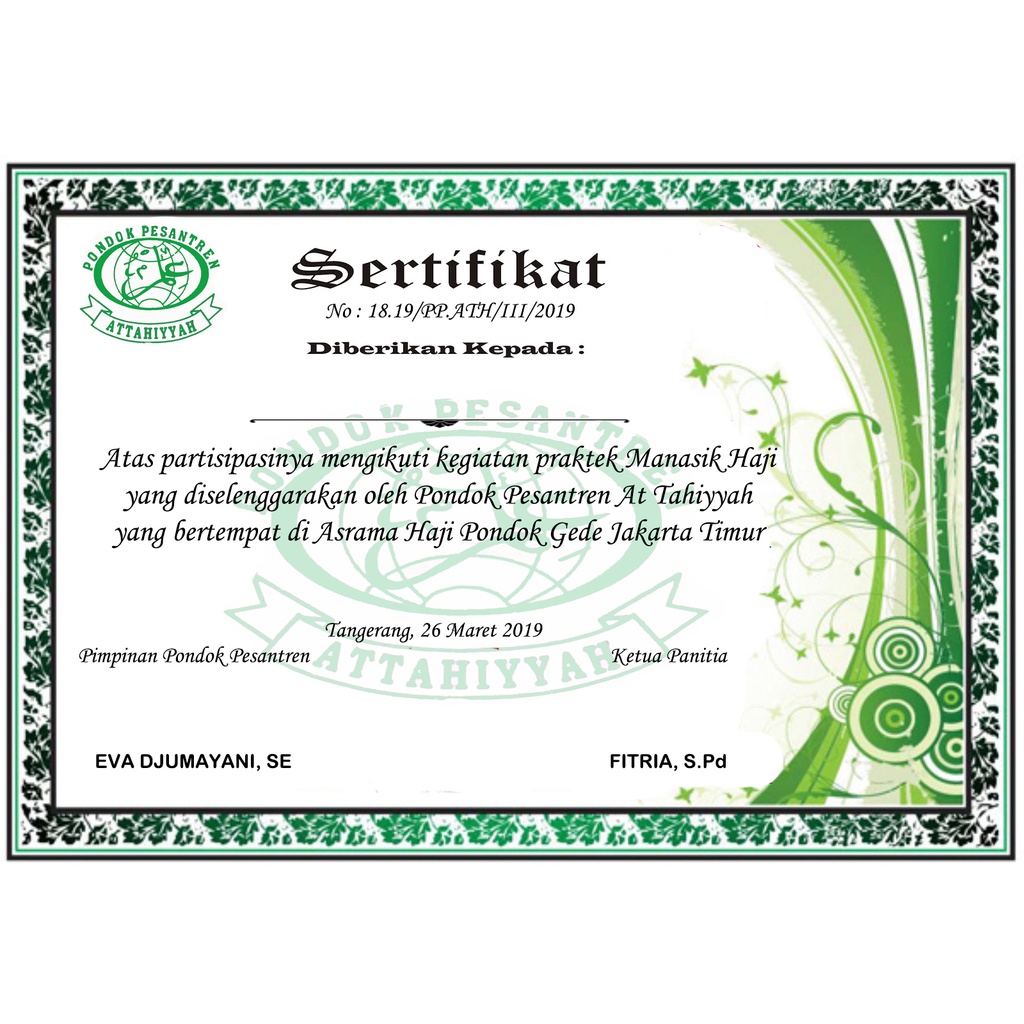 Jual CETAK SERTIFIKAT PIAGAM | Shopee Indonesia