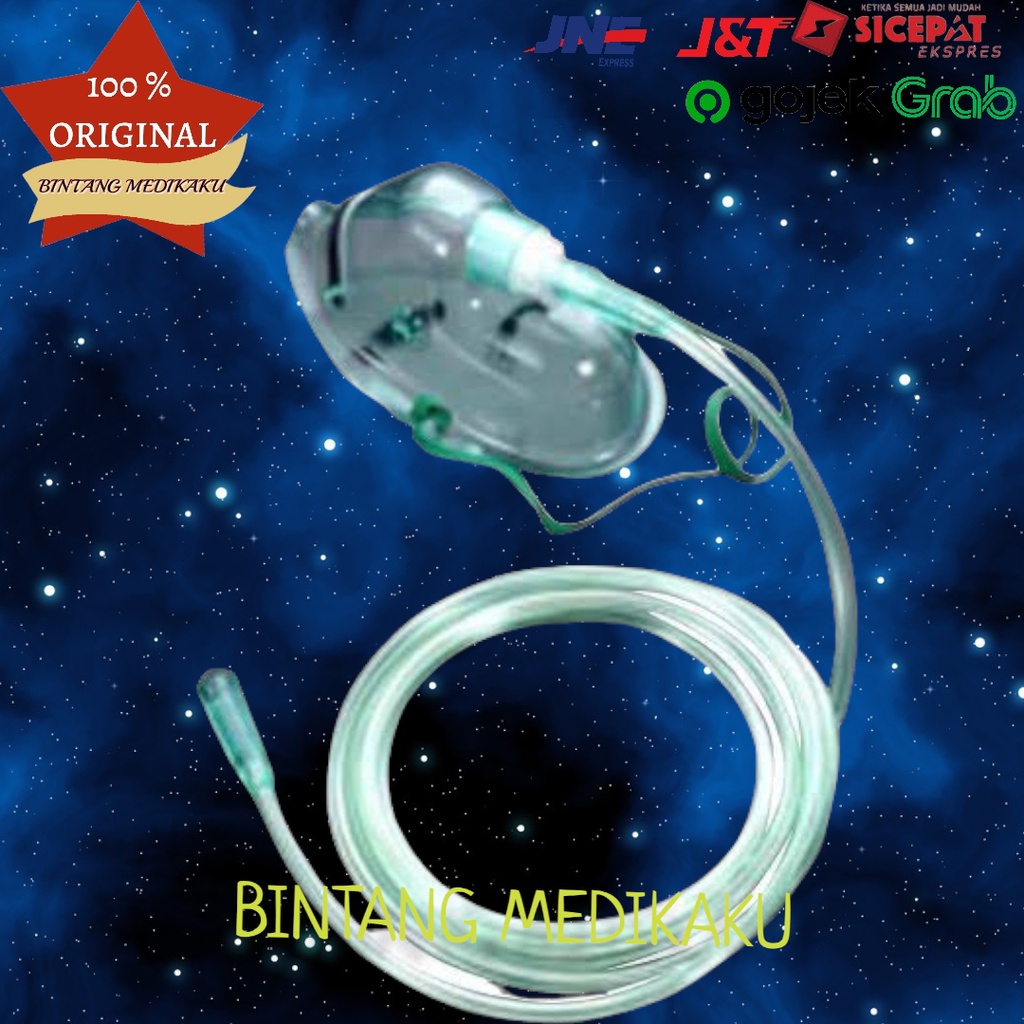 Jual Masker Oksigen O2 Resources Dewasa/Oxygen Mask Original | Shopee ...