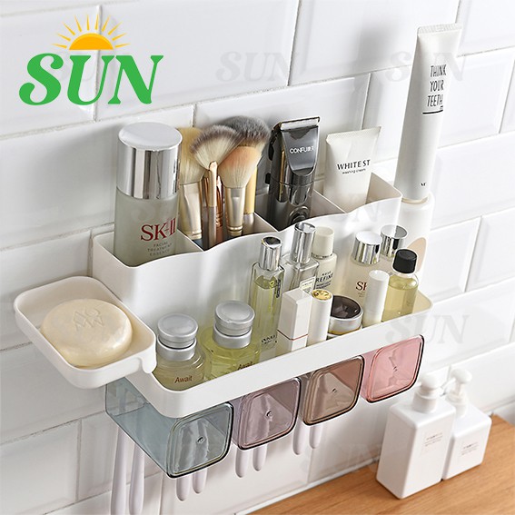 Jual SUN Rak Sikat Gigi/ Tempat Alat Mandi Anti Debu / Tempat Odol ...