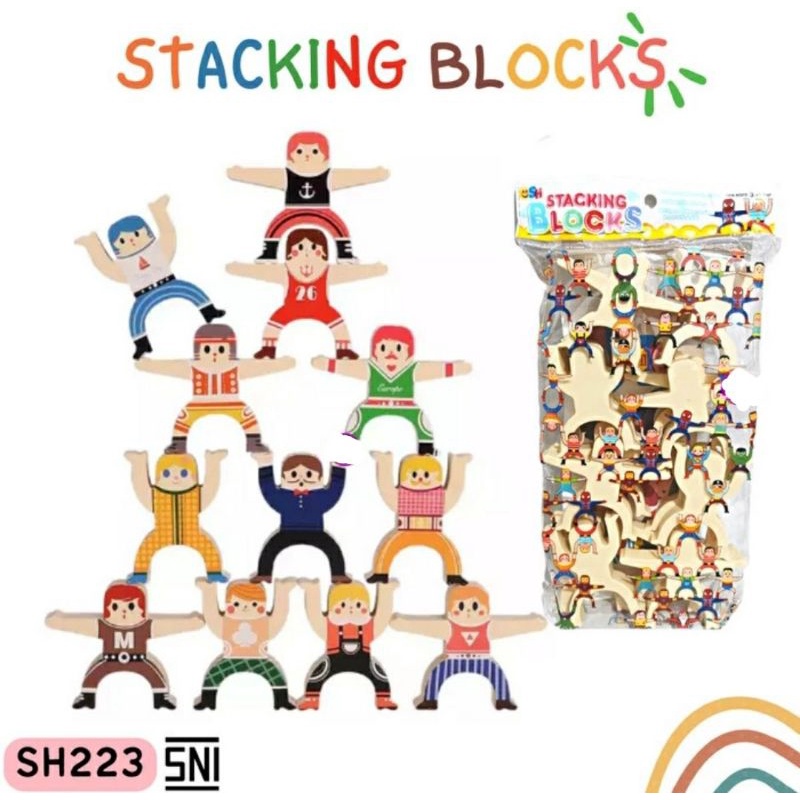 Jual Mainan Stacking Block Balancing Block | Shopee Indonesia