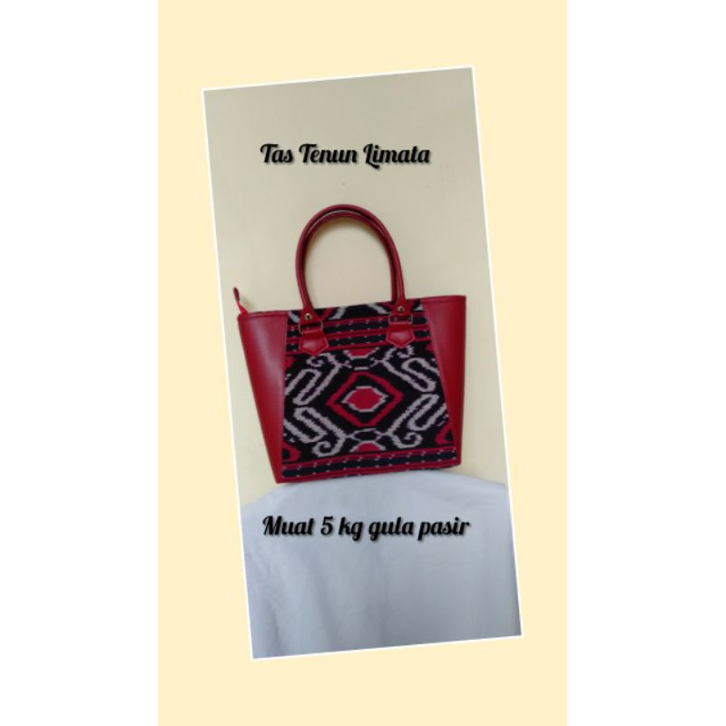 Jual Tas Tenun Troso Merah(muat 5kg gula pasir) | Shopee Indonesia
