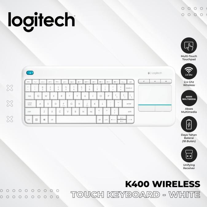 Jual Logitech Wireless Keyboard K400 / K 400 Plus | Shopee Indonesia
