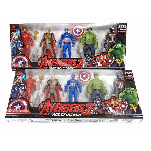 Jual Mainan Superhero Avengers 1 Set isi 5 pcs | Shopee Indonesia