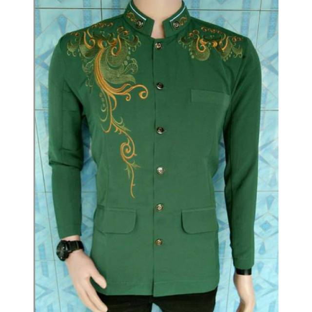 Jual Jasko bordir modern putih, hitam, hijau | Jasko putih bordir ... Jual Jasko bordir modern putih, hitam, hijau | Jasko putih bordir ...