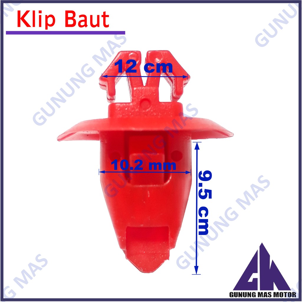 Jual Klip Kancing Panel Pintu Fender Bumper Mobil Toyota Universal ...
