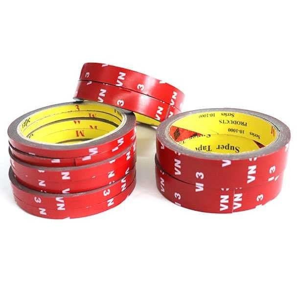 Jual Double tape 3m Merah Double tip Lem 2 Sisi Kecil Besar VN3 Panjang 3M - Lebar 20mm | Shopee ...