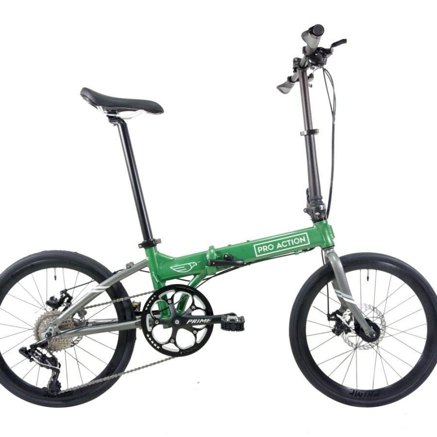 Jual Pro Action - Eagle Folding Bike 9 Speed 20 inch - Emerald Green ...