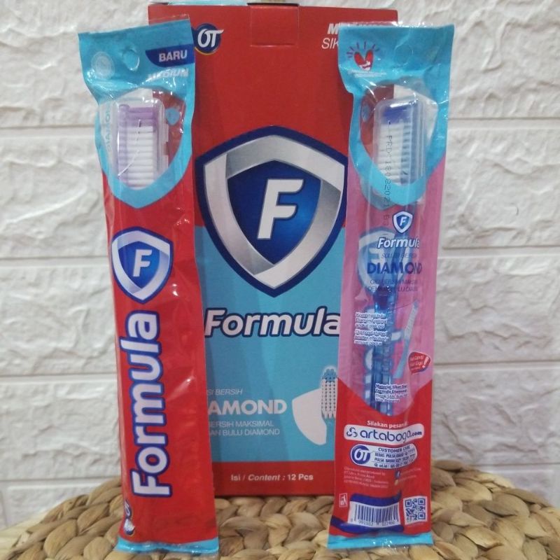 Jual Sikat Gigi Formula Diamond Medium, Jual 1 box isi 12 pcs | Shopee ...