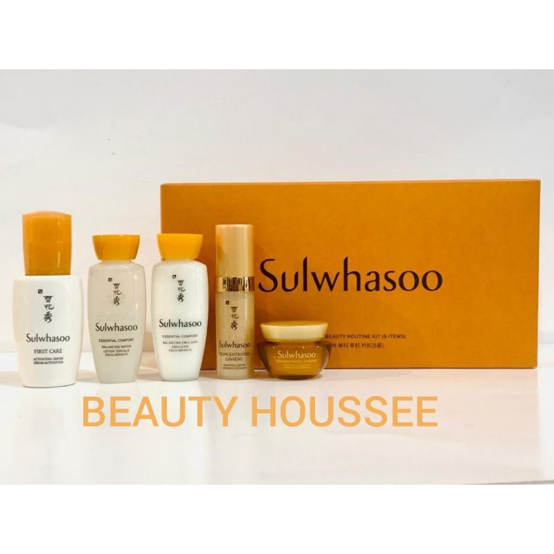Jual SULWHASOO SIGNATURE BEAUTY ROUTINE Basic KIT 5 ITEMS | Shopee ...