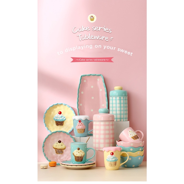 Jual Cupcake Series, Piring Cantik, Piring Lucu, Piring Motif, Piring ...