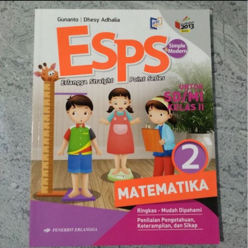 Jual buku ESPS matematika kelas 2 SD pengarang gunanto dan Desi Adelia ...