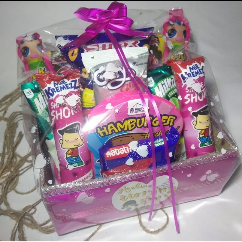 Jual parcel snack/parcel snack ulangtahun/parcel snack lebaran | Shopee ...