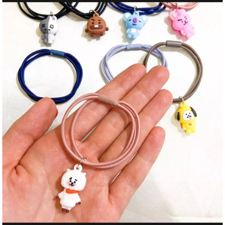 Jual Ikat Rambut Bts/Kuncir Rambut bt21/Iket Rambut bts/Kunciran Rambut ...