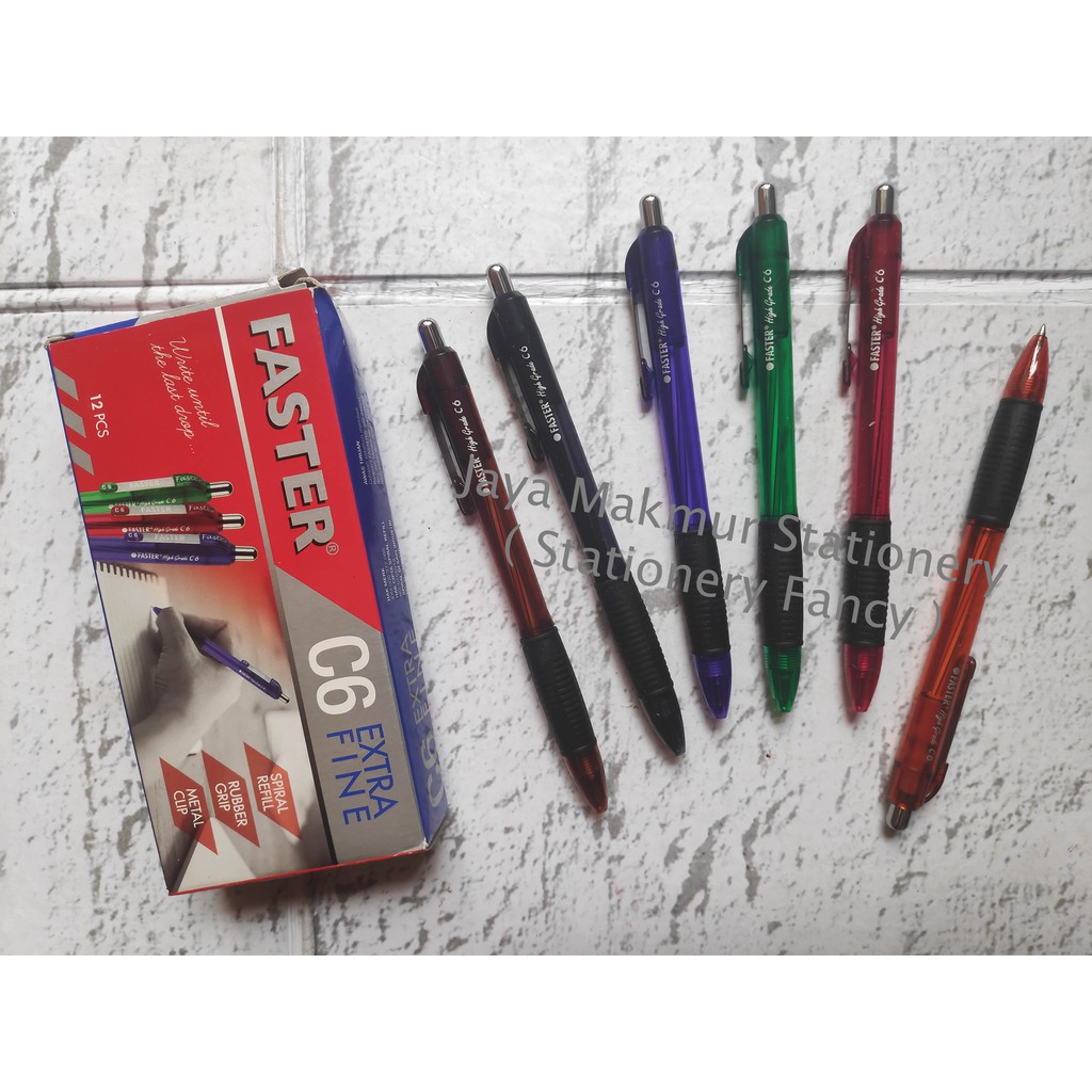 Jual Pen Faster C6 ( 1 lusin) | Shopee Indonesia