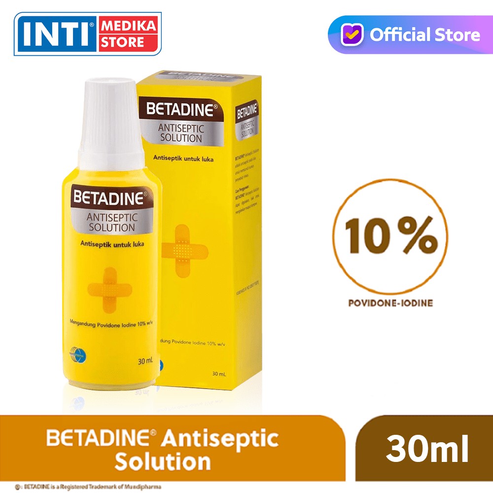 Jual BETADINE - Antiseptic Solution | Antiseptik Luka | Obat Luka | Shopee Indonesia